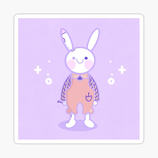 "Cute bunny " Sticker for Sale by Canellailustra | Redbubble