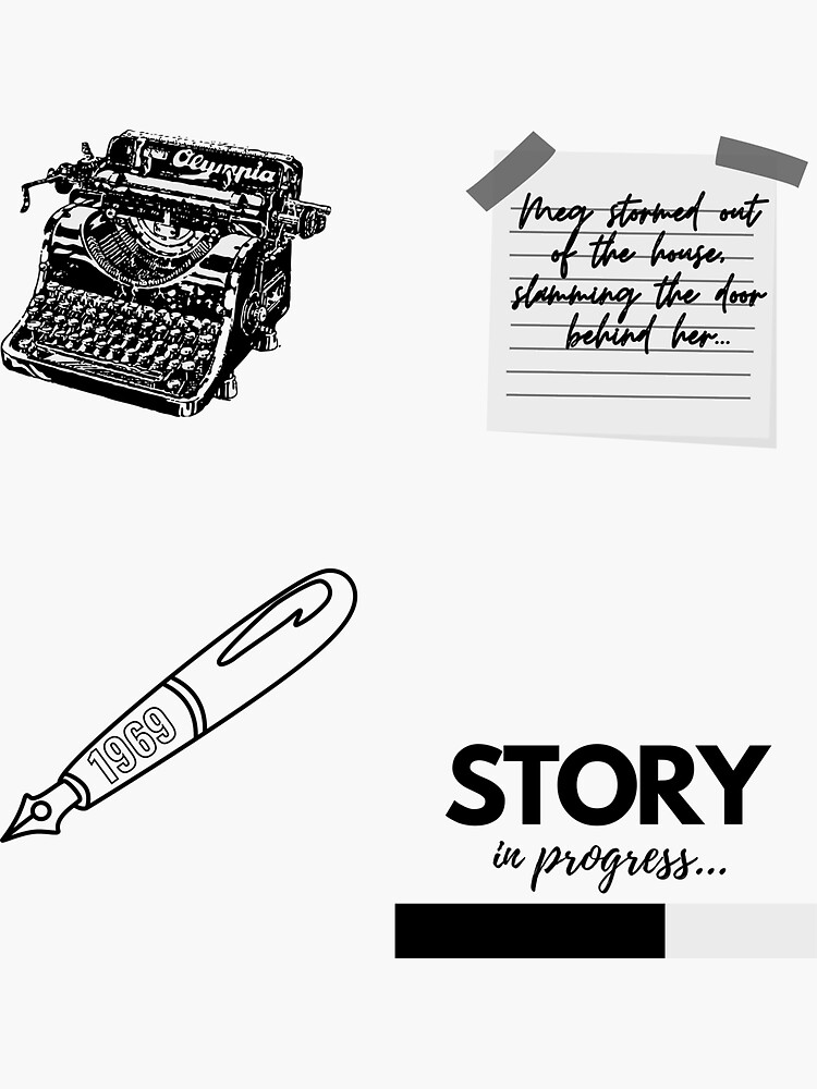 "Writing Stickers Pack " Sticker for Sale by andredam12 | Redbubble