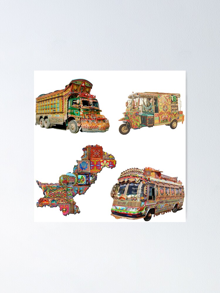 "Truck Art Unique Style - Desi Touch - Pakistan Map - Pakintani Truck ...