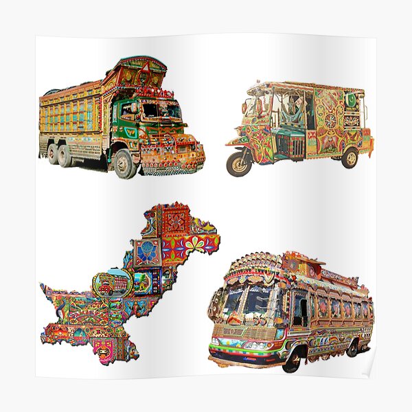 "Truck Art Unique Style - Desi Touch - Pakistan Map - Pakintani Truck ...