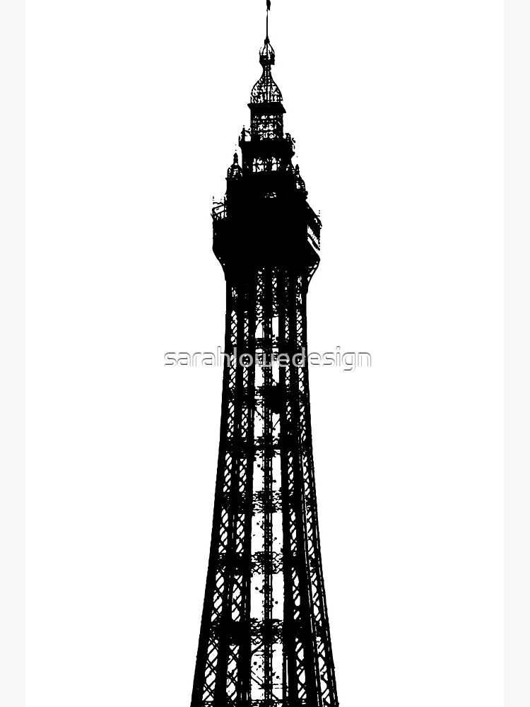 "Blackpool tower " Art Board Print for Sale by sarahlowedesign | Redbubble
