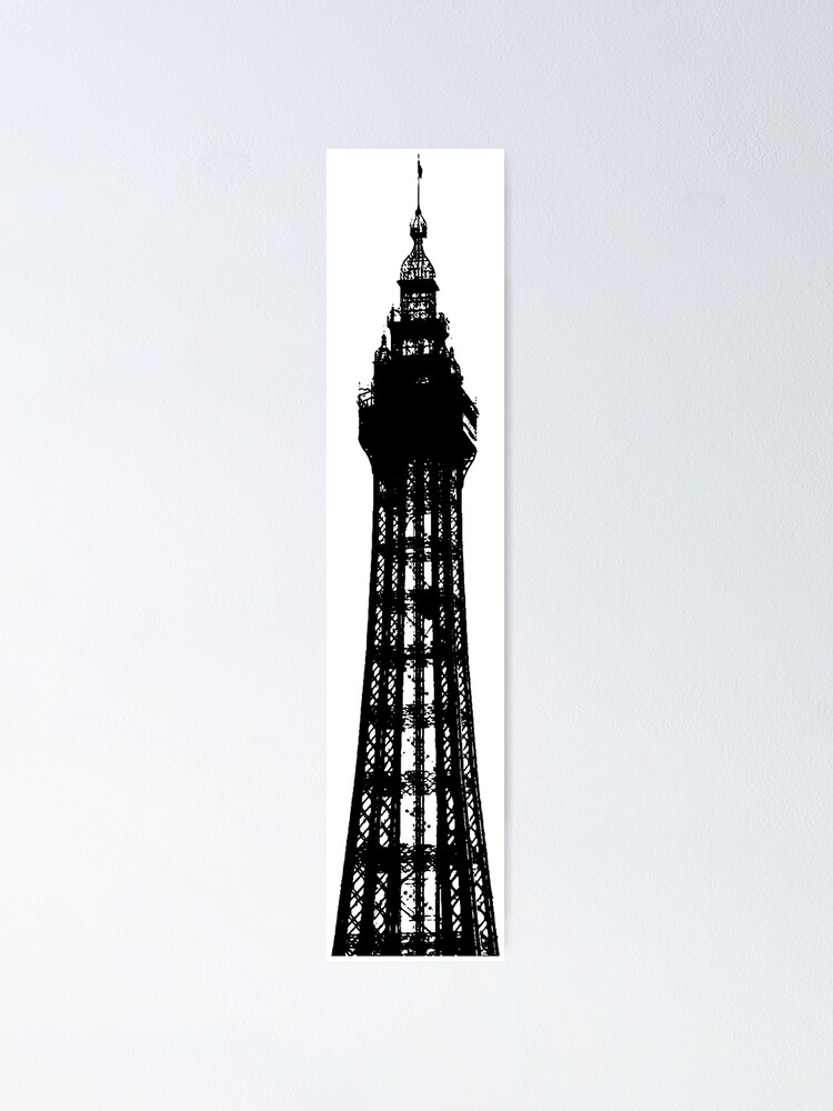 "Blackpool tower " Poster for Sale by sarahlowedesign | Redbubble