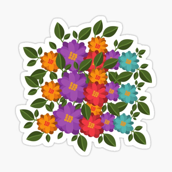 "SUMMER FLOWER" Sticker by WG47 | Redbubble