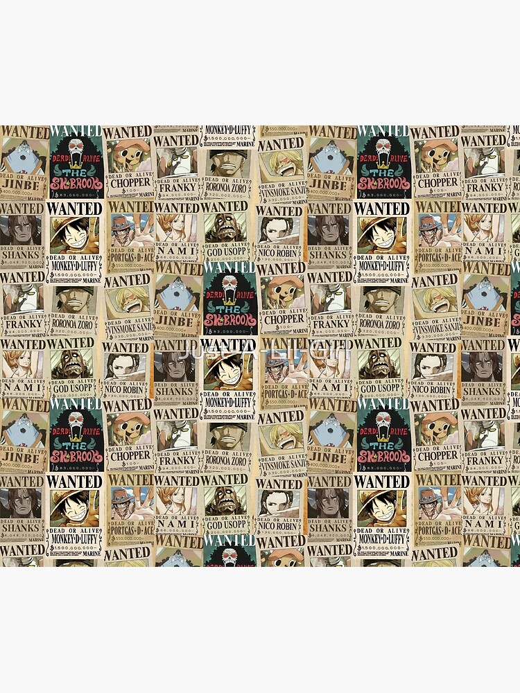 "WANTED POSTERS ONE PIECE" Throw Blanket for Sale by Just-A-Lil-Girl ...