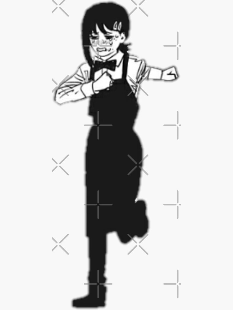 "Scrunkly Kobeni Higashiyama chainsaw man sticker" Sticker by ...