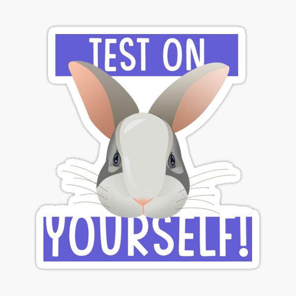 "Test On Yourself " Sticker by Monsterakotor | Redbubble