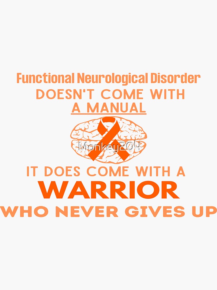 "Functional neurological disorder " Sticker for Sale by Monkey204 ...