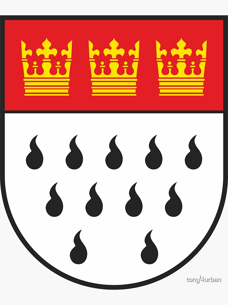 "Koln city flag" Sticker for Sale by tony4urban | Redbubble