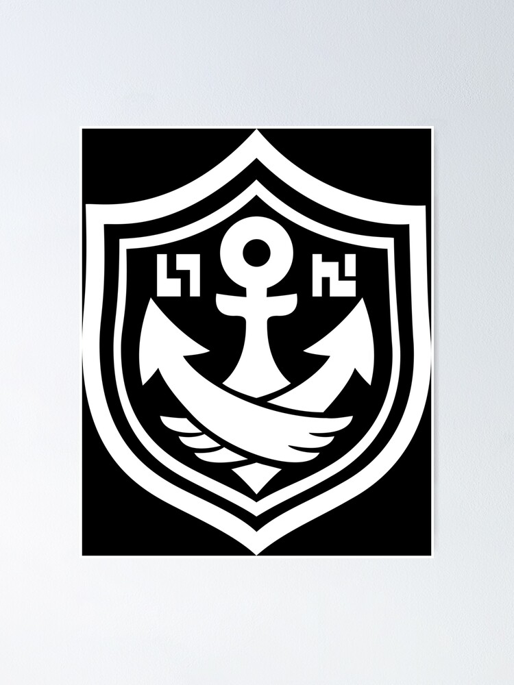 "SquidForce Black Anchor Tee" Poster for Sale by arizone | Redbubble