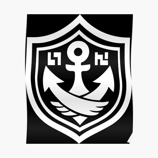 "SquidForce Black Anchor Tee" Poster for Sale by arizone | Redbubble