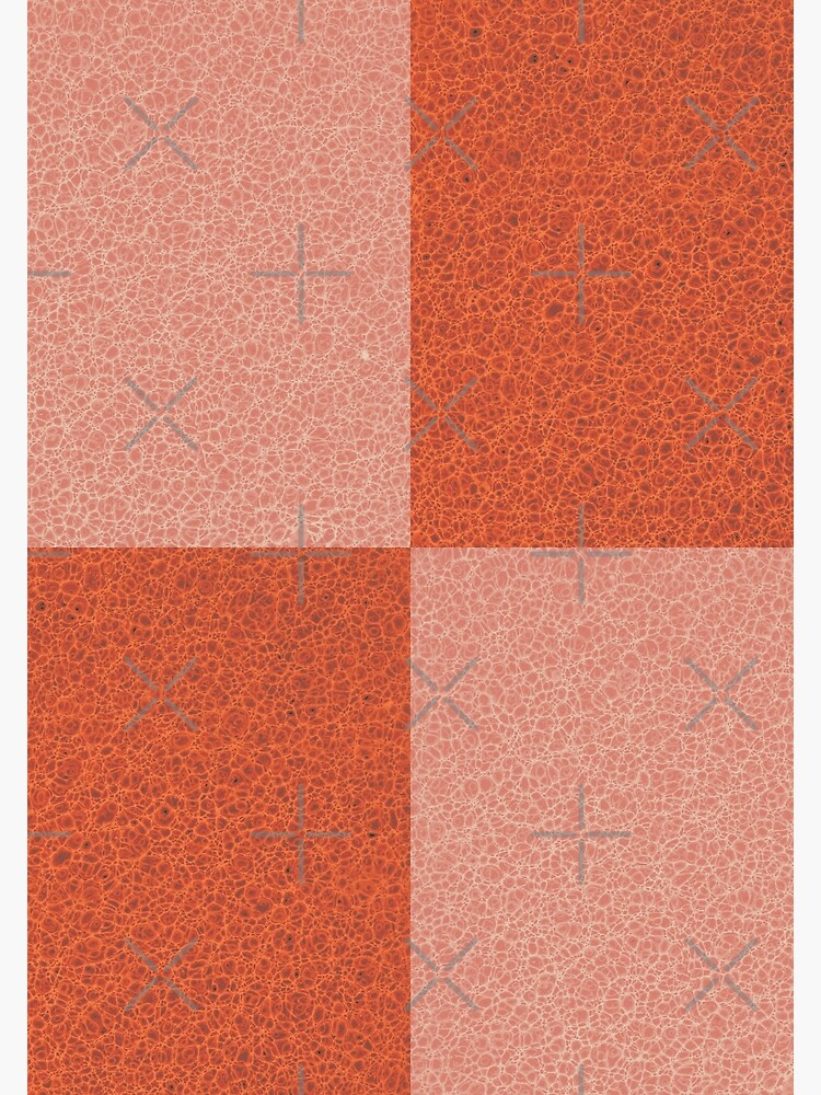 "Cool Orange Pattern Block" Poster for Sale by PatternPod | Redbubble