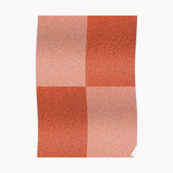 "Cool Orange Pattern Block" Poster for Sale by PatternPod | Redbubble