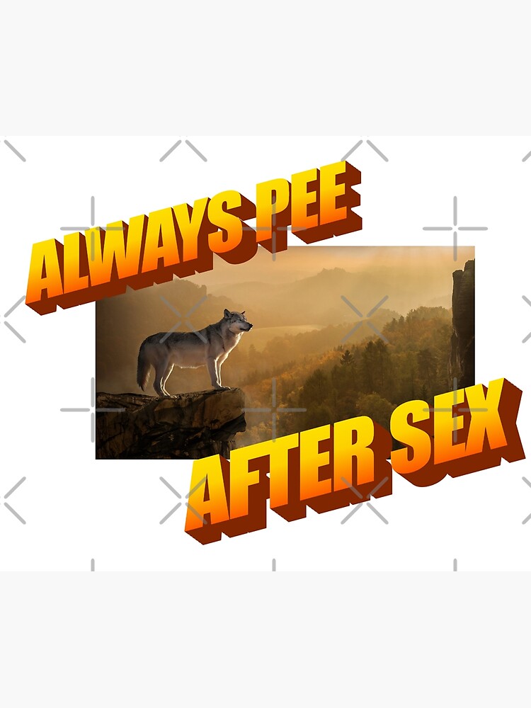 Always Pee After Sex Poster By Brodolo Redbubble