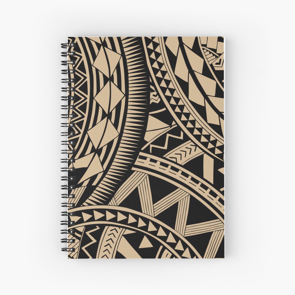 "Polynesian samoan tattoo black tan design" Journal for Sale by Ayelet ...