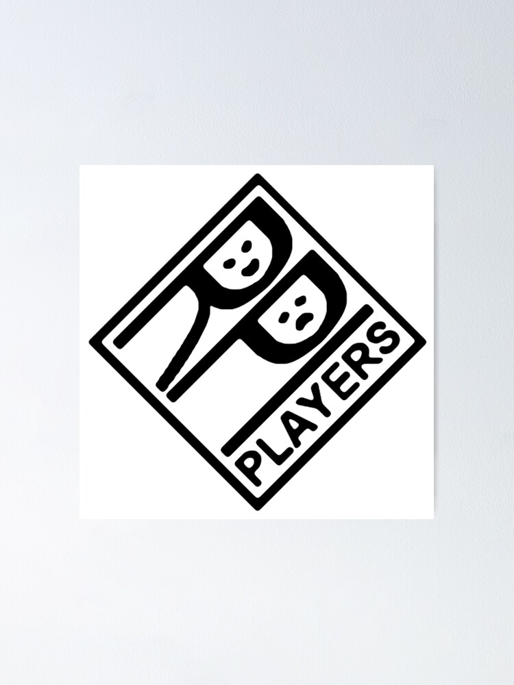 Rpi Players Logo Black Poster For Sale By Rpi Players Redbubble