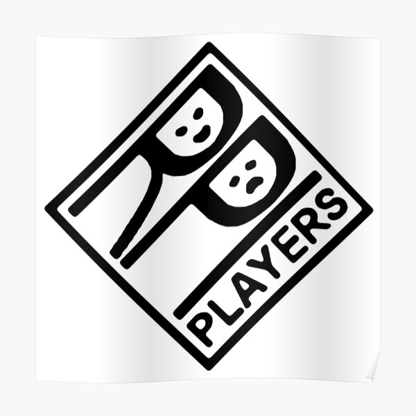 "RPI Players Logo (Black)" Poster for Sale by RPI-Players | Redbubble