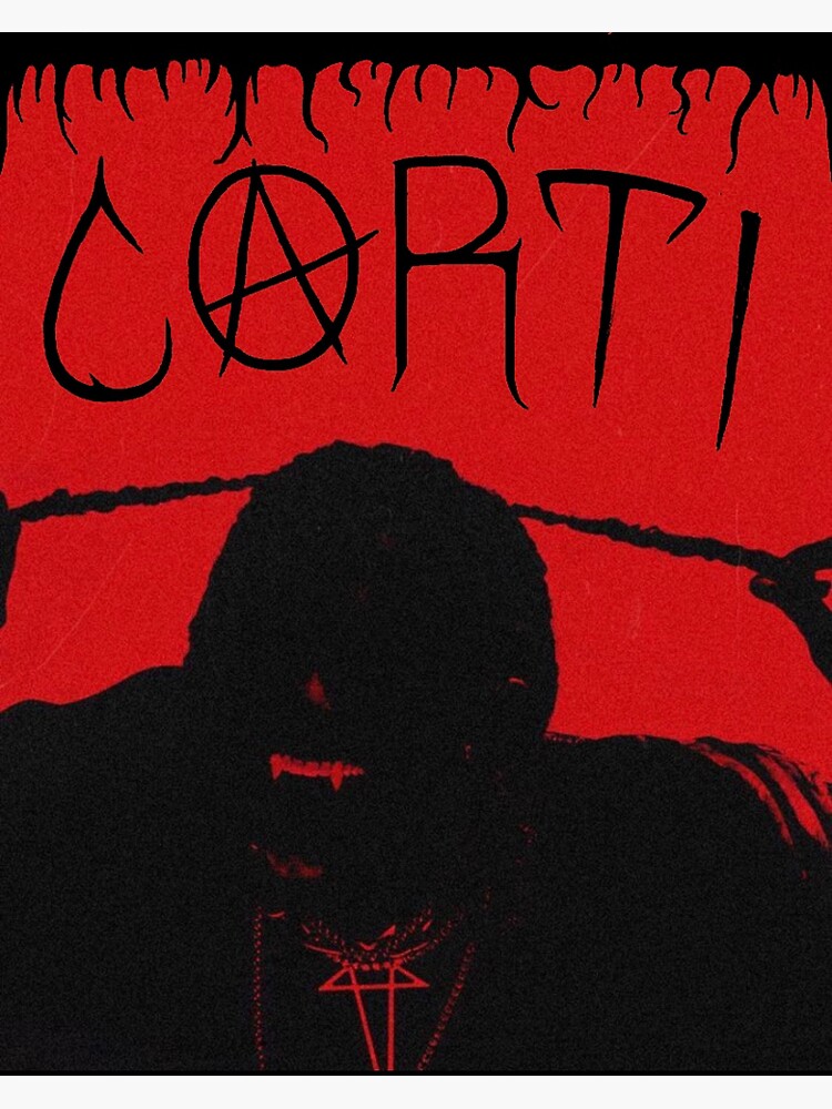 "Whole Lotta Red Carti" Sticker by Grim808 | Redbubble