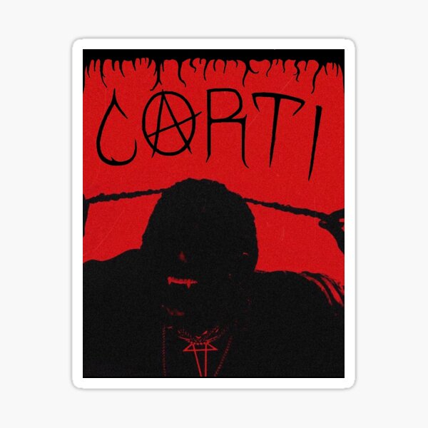 "Whole Lotta Red Carti" Sticker by Grim808 | Redbubble