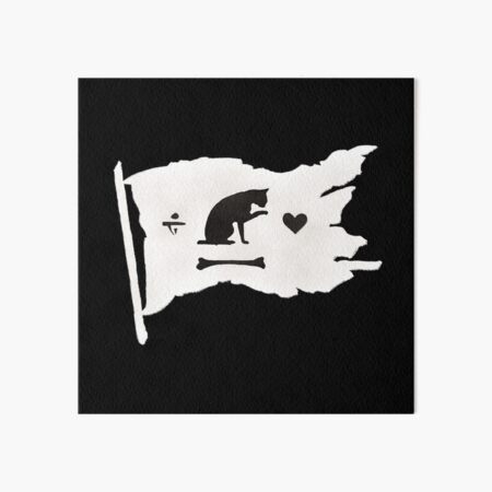 "Our Flag Means Death Cat Flag Painting" Art Board Print for Sale by ...