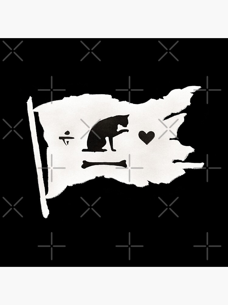 "Our Flag Means Death Cat Flag Painting" Poster for Sale by loki-doki ...