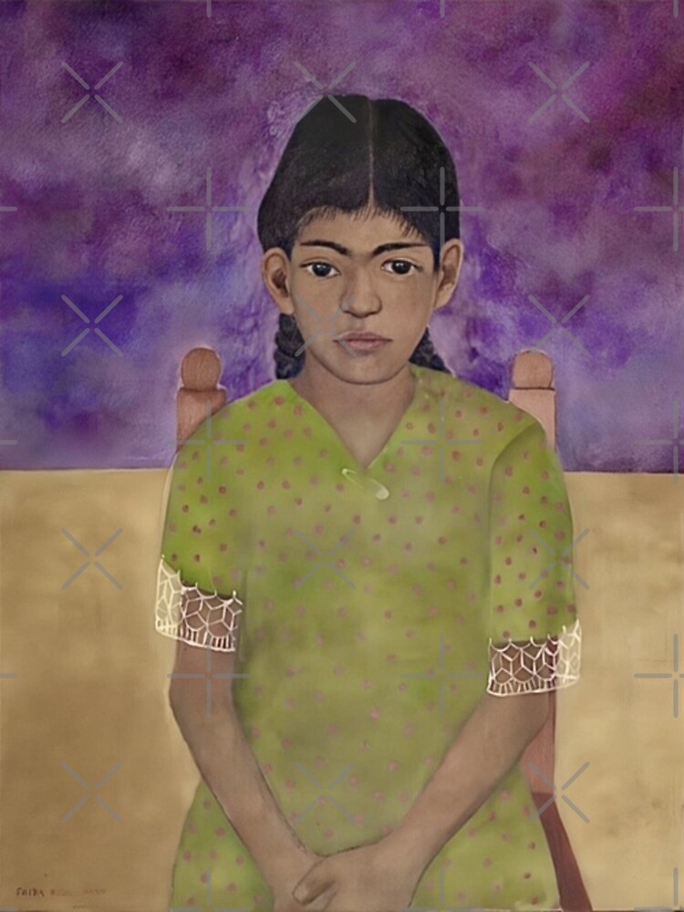 Póster «Retrato de Virginia (Niña) de Frida Kahlo» de FridaBubble ...