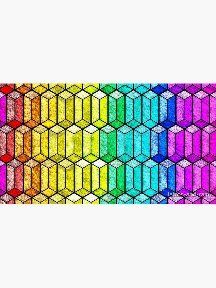 Rainbow Glass Poster For Sale By Lattes And Rain Redbubble