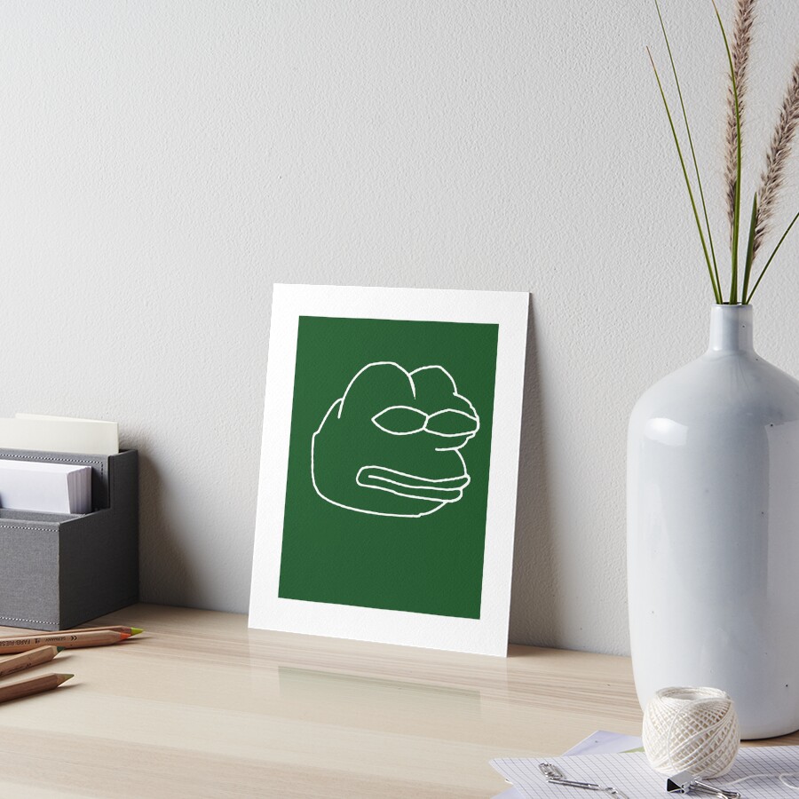 "Vector Pepe" Art Board Print by QrebNovib | Redbubble