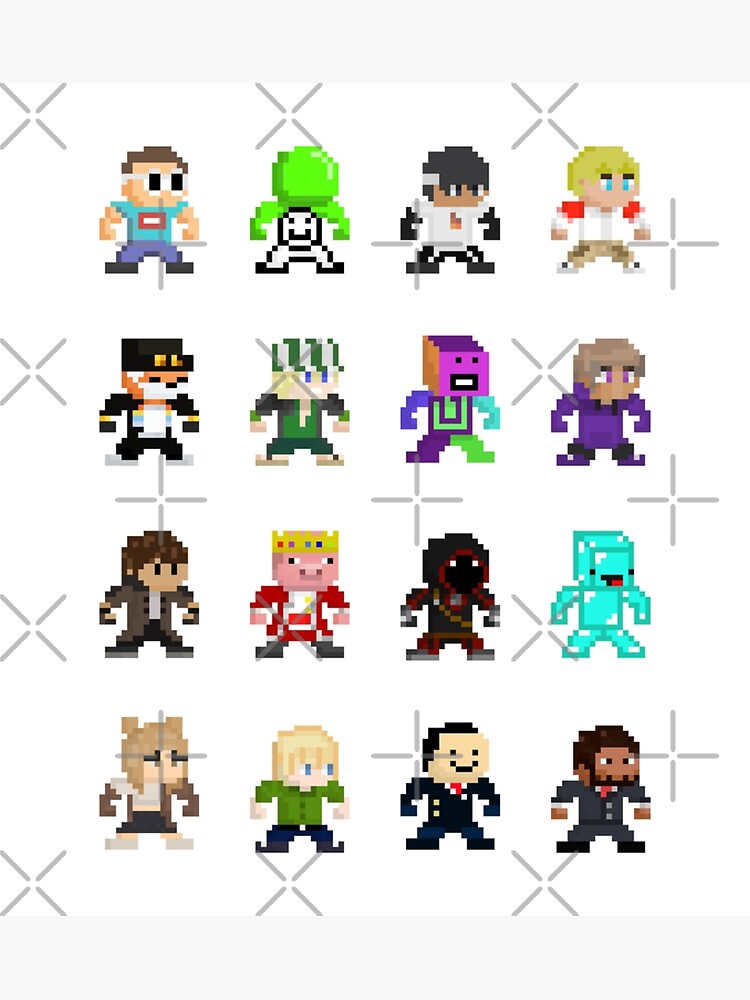 "dream smp all members ,dream team smp pack" Art Print for Sale by ...