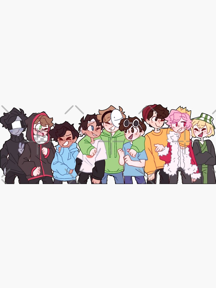 "dream smp all members ,dream team smp pack" Sticker by BERDOFRENZY ...