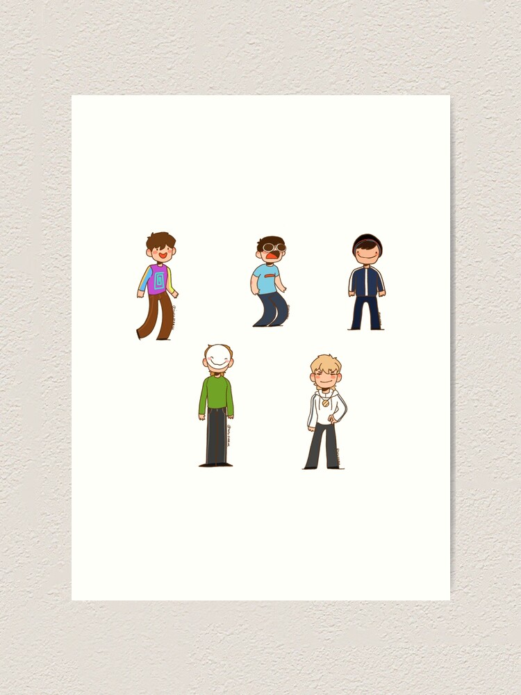 " dream smp all members ,dream team smp pack" Art Print for Sale by ...