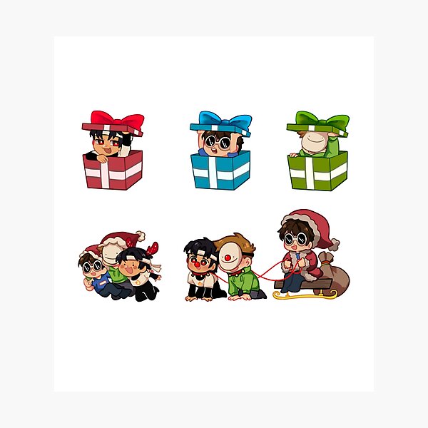 "dream smp all members ,dream team smp pack" Photographic Print for ...