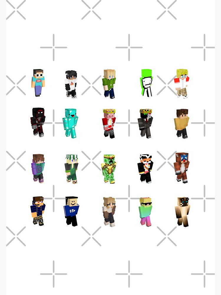 "dream smp all members ,dream team smp pack" Spiral Notebook by ...