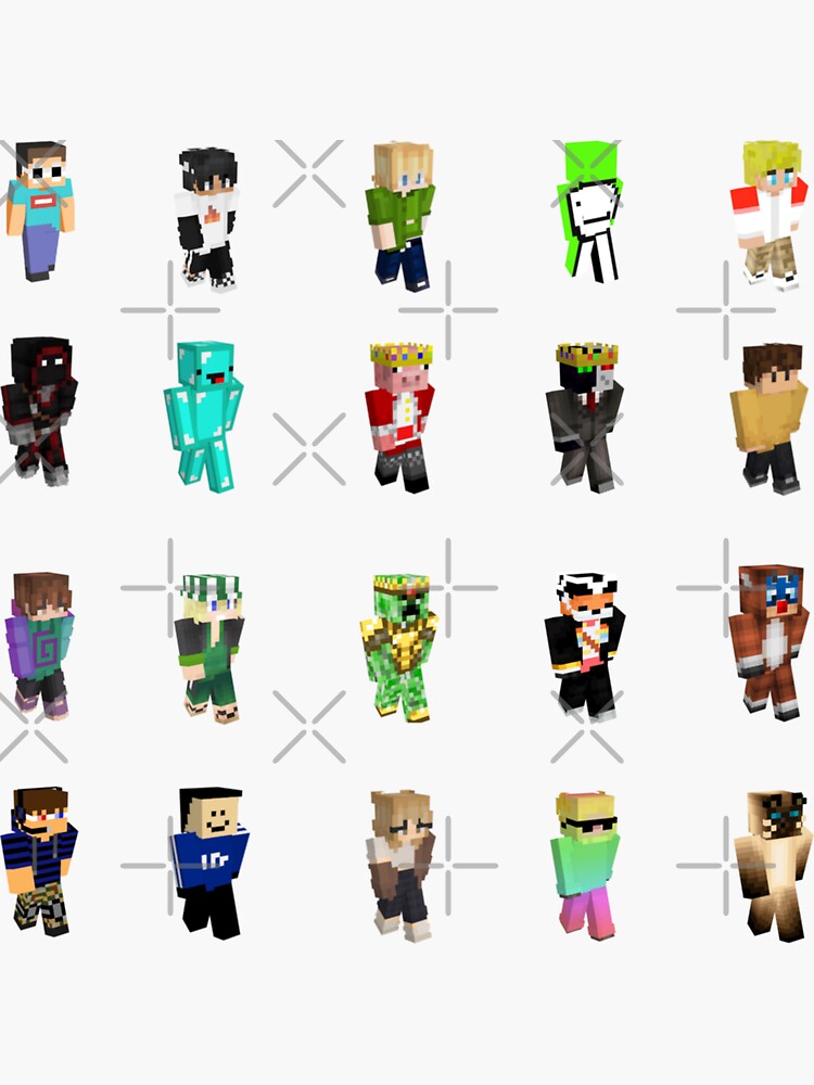 "dream smp all members ,dream team smp pack" Sticker by BERDOFRENZY ...