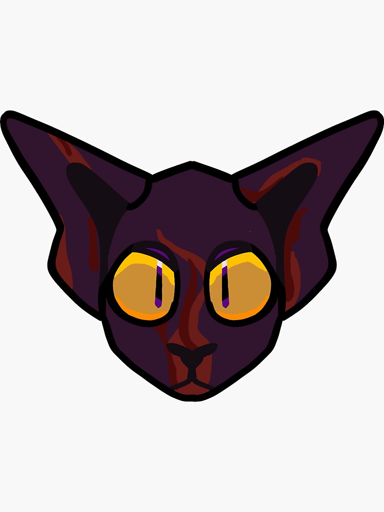 "Flamepaw/Nightheart Sticker" Sticker by Crispea | Redbubble