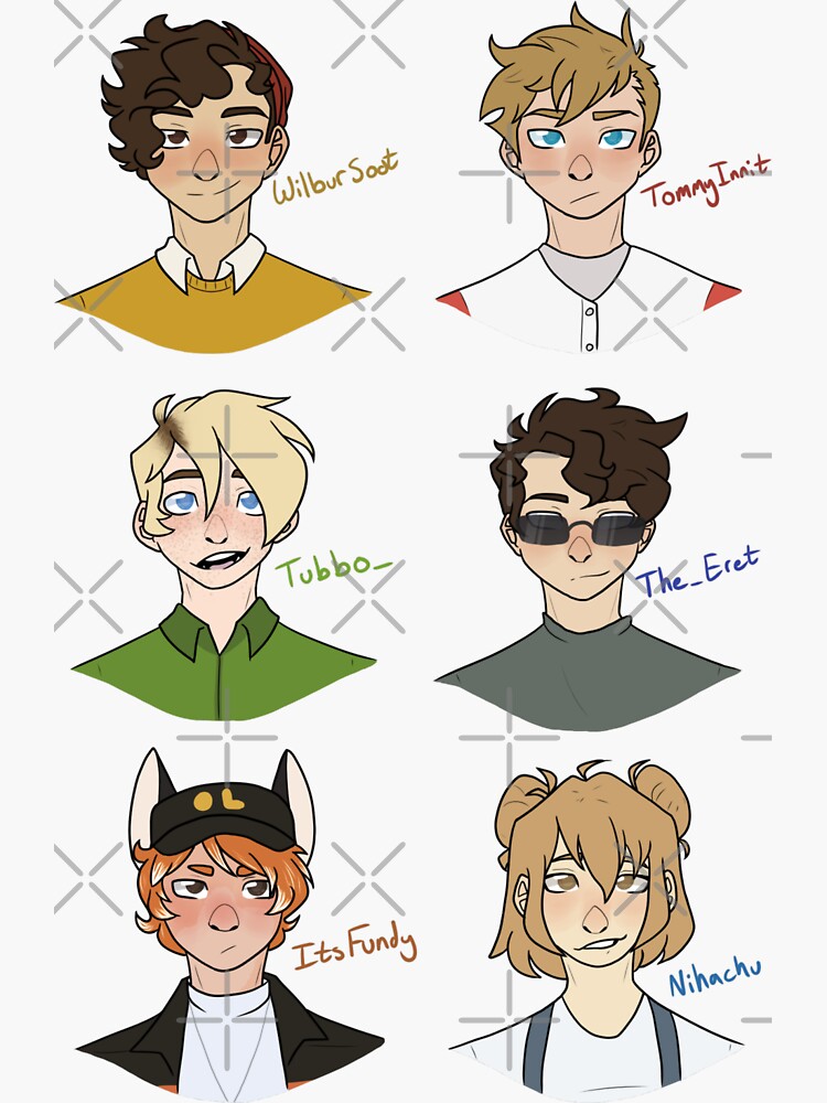 "dream smp all members ,dream team smp pack" Sticker by BERDOFRENZY ...