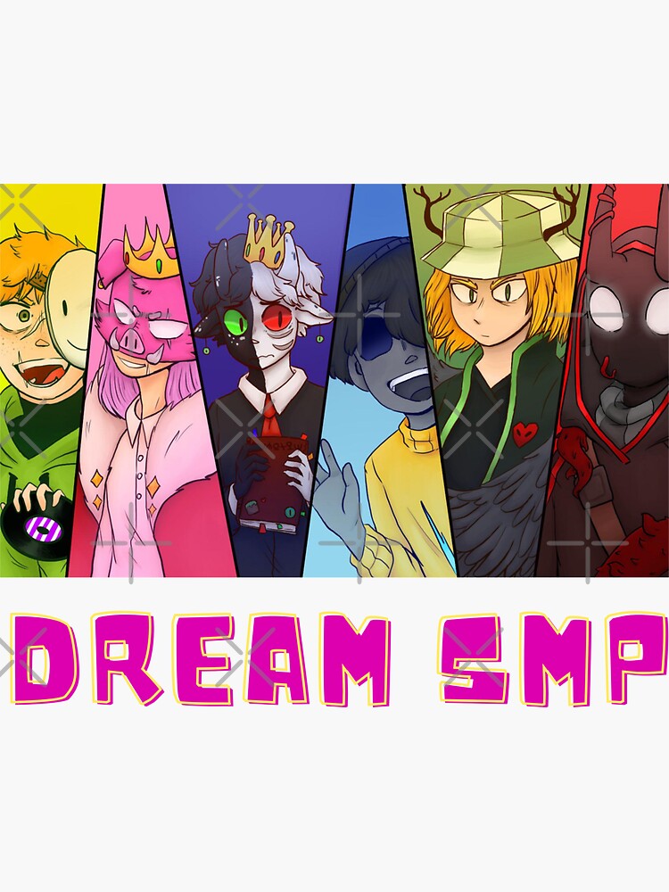 Pegatina «dream smp todos los miembros, paquete dream team smp» de ...