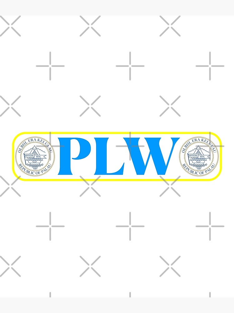 "PLW 3 Letter Code Palau" Poster for Sale by FedSherDesign | Redbubble