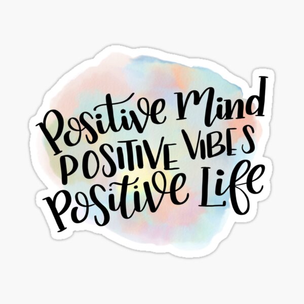 "Positive Life" Sticker for Sale by jay-p | Redbubble