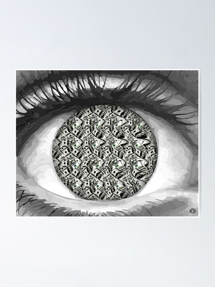 "Eye See Money Stereogram" Poster for Sale by JMarP | Redbubble