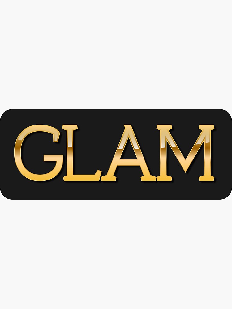 "Glamour Glam" Sticker for Sale by i-cottagedesign | Redbubble