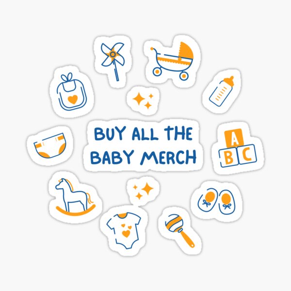 "Baby Merch" Sticker by Magossa | Redbubble