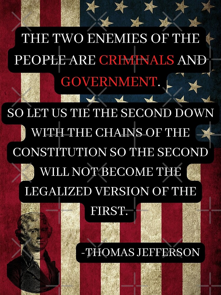 "The Two Enemies of the People Thomas Jefferson" Poster for Sale by ...