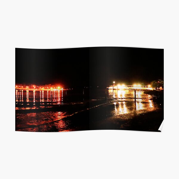 "Macleay Island and Karragarra Island Ferry Terminals at Night" Poster ...