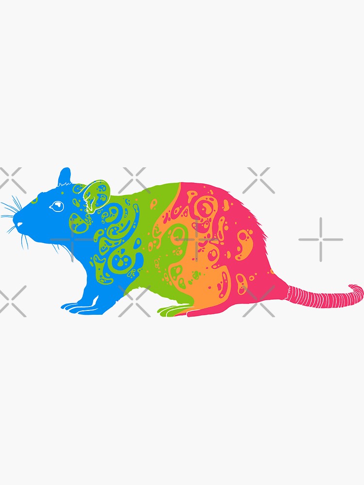 "Panromantic Pride Rat | LGBT Queer Pride" Sticker by ToastGremlin ...