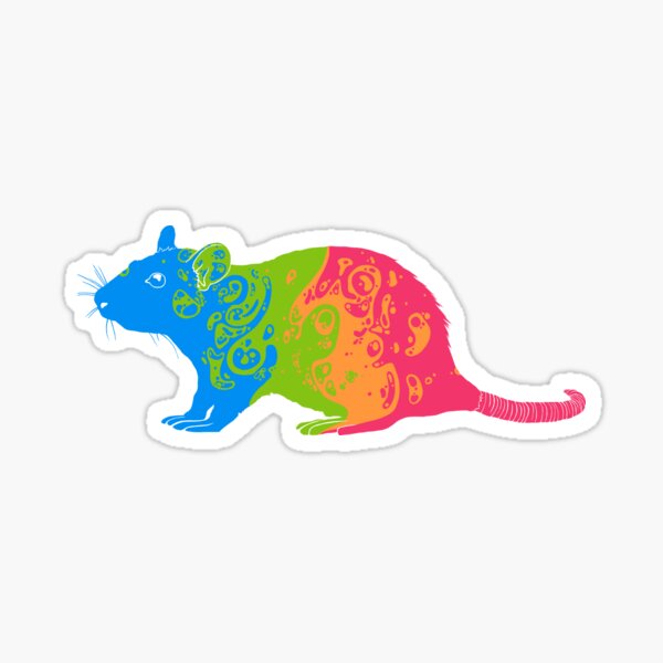 "Panromantic Pride Rat | LGBT Queer Pride" Sticker by ToastGremlin ...