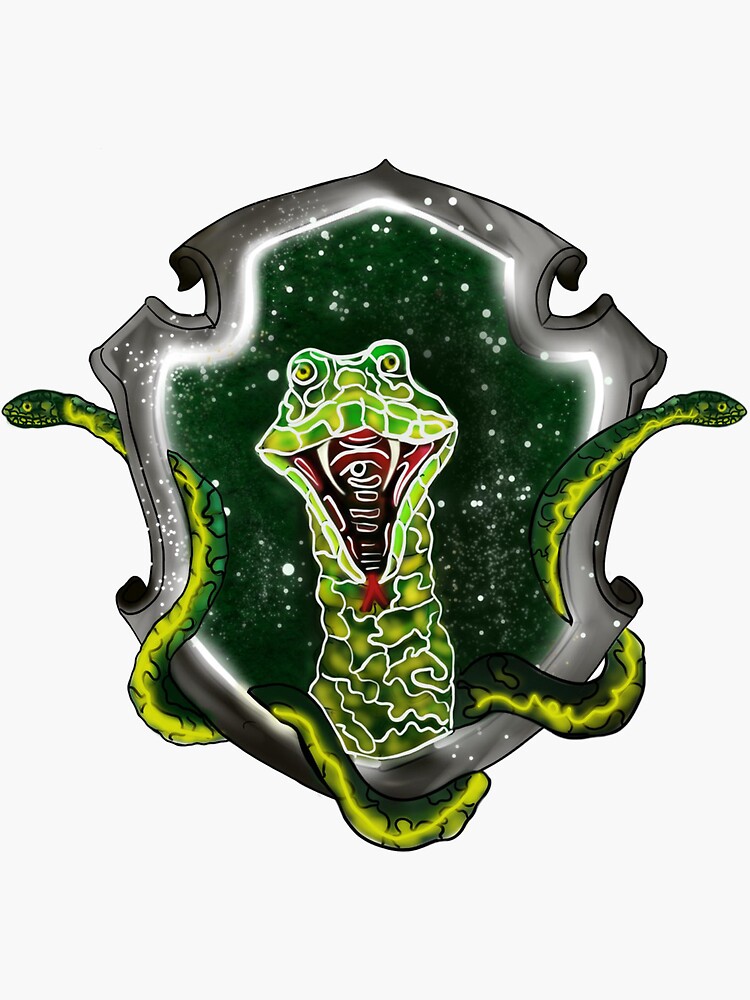 "Snake crest, a fun magical" Sticker by dusso | Redbubble