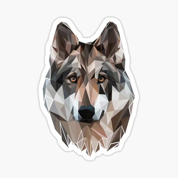 "Wolf fan art" Sticker by jerapahart | Redbubble