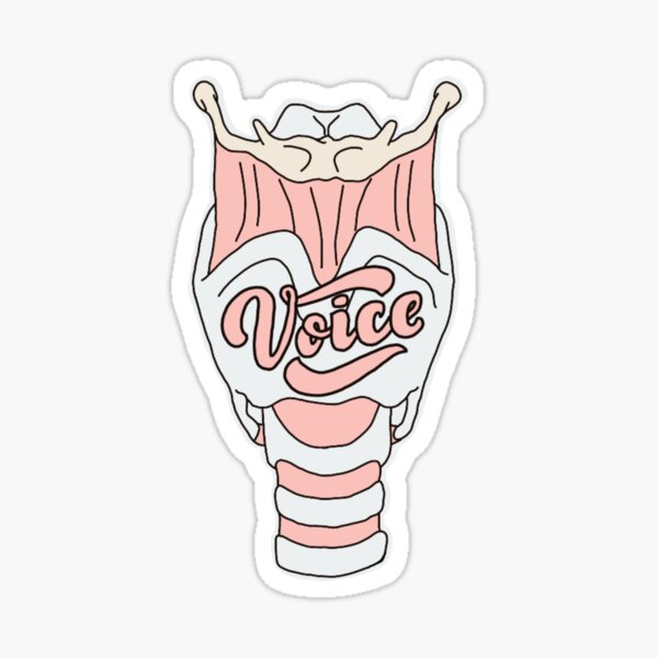"Speech-Language Pathology Voice, Larynx " Sticker by klaudia025 ...