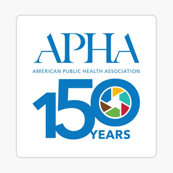 Pegatina «Logotipo del 150 aniversario de APHA, colección a todo color ...