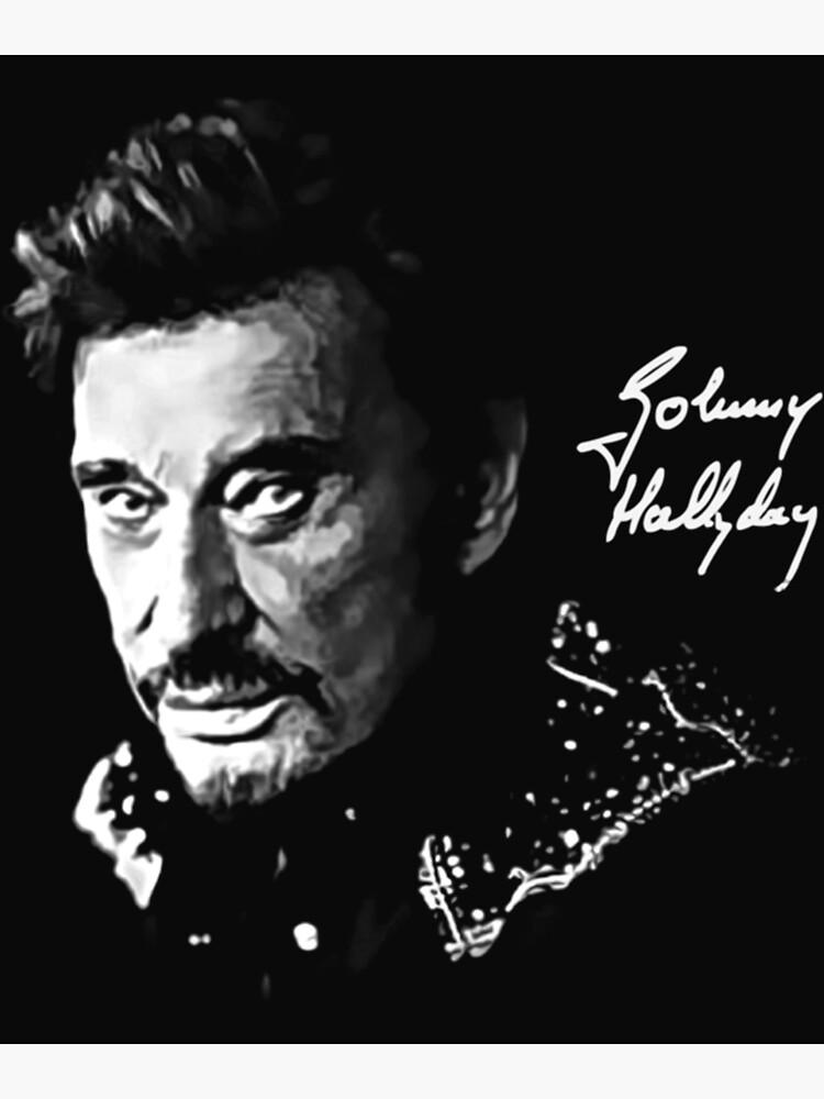 Signature Classique De Johnny Hallyday Poster vendu par Reskate Studio ...